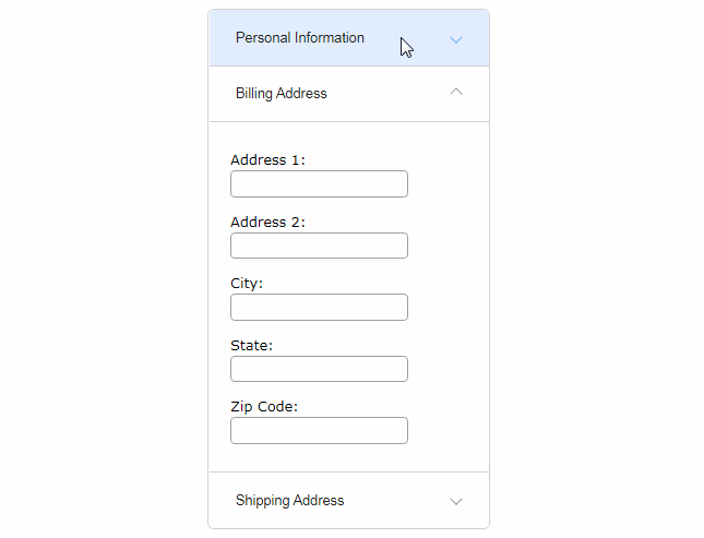 Accordion - Vue.js Examples