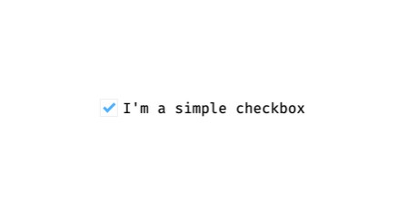 A simple custom checkbox possible for vue