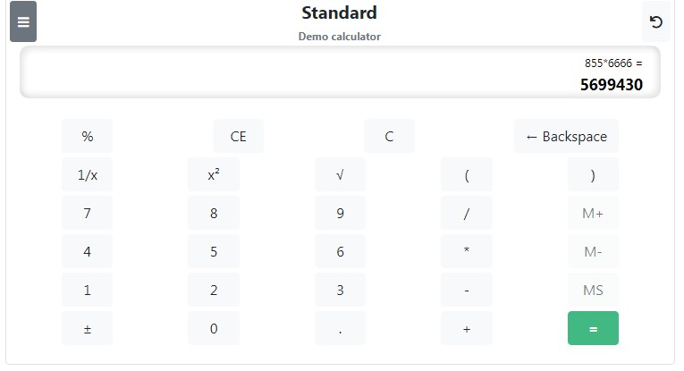 Calculator - Vue.js Examples