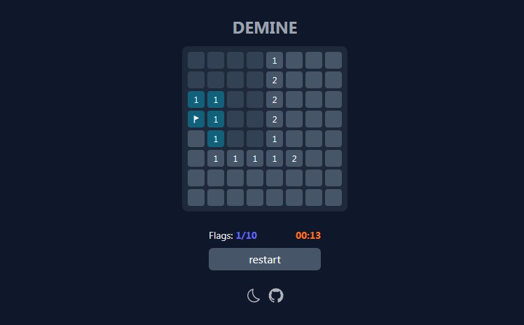 A simple implementation of the old but gold Minesweeper game