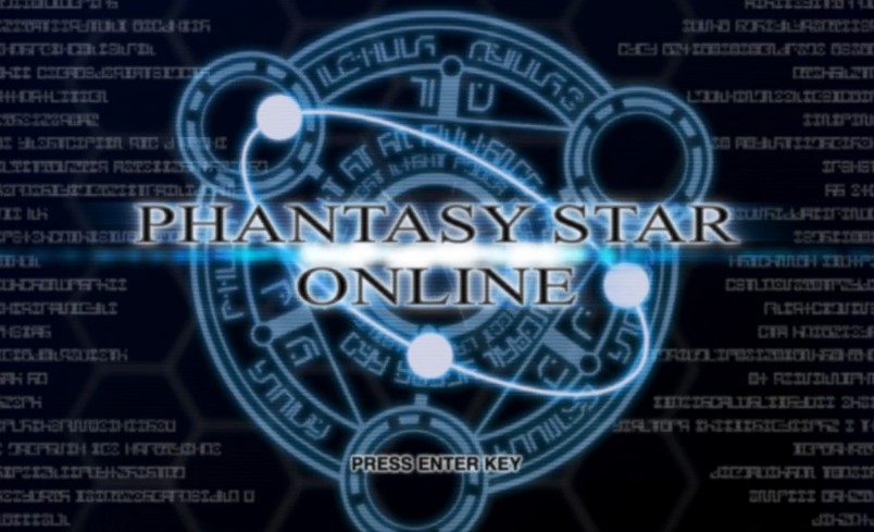 Phantasy Star Online Title Screen with Vue 3