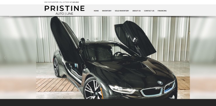 Pristine Auto Website using Vue.js