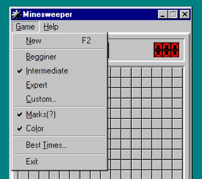 Minesweeper inspired by the windows 95/98 version built using Vue 3 and ...