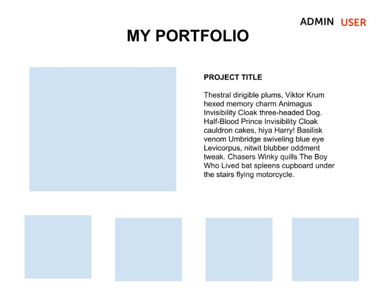 Portfolio that allows users to add new projects directly and display ...